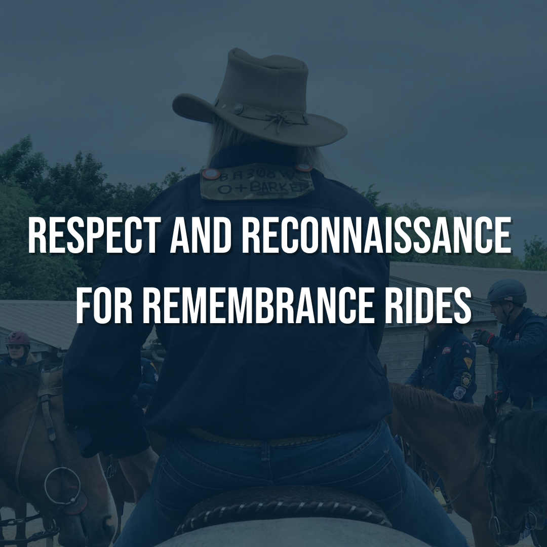 Respect and Reconnaissance for Remembrance Rides